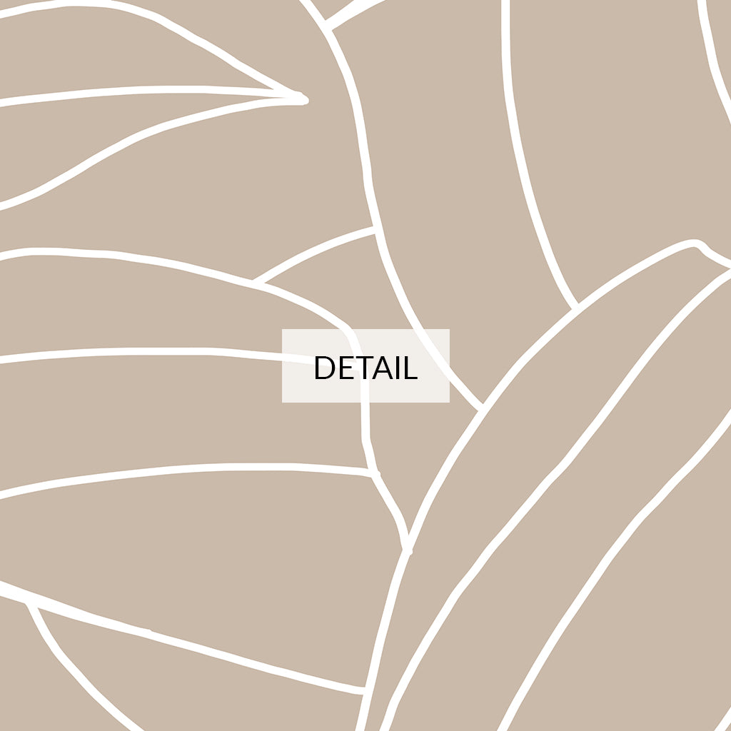 Samsung Frame TV Art Download - Neutral Beige Tropical Monstera Leaf ...