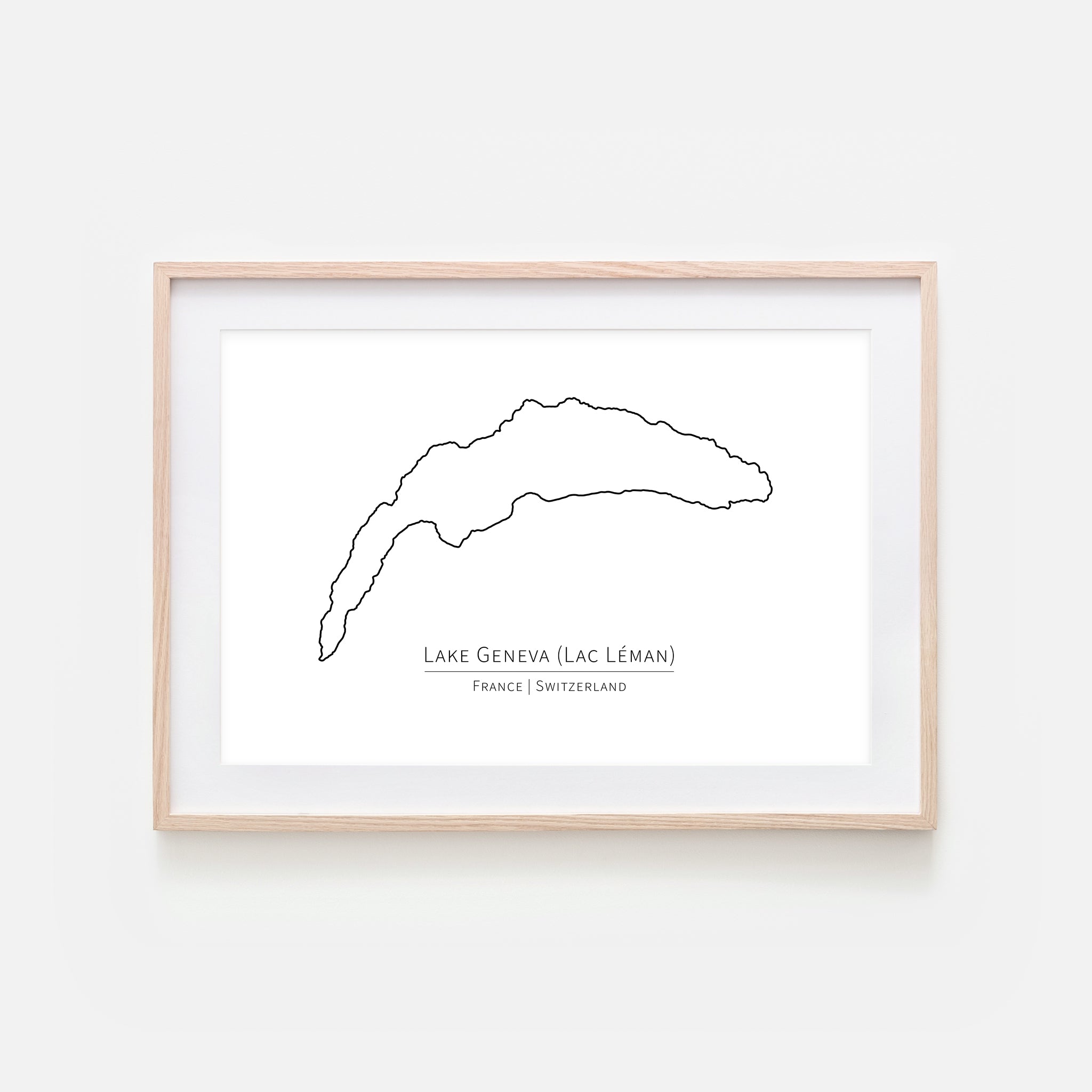 Lake Geneva France Map
