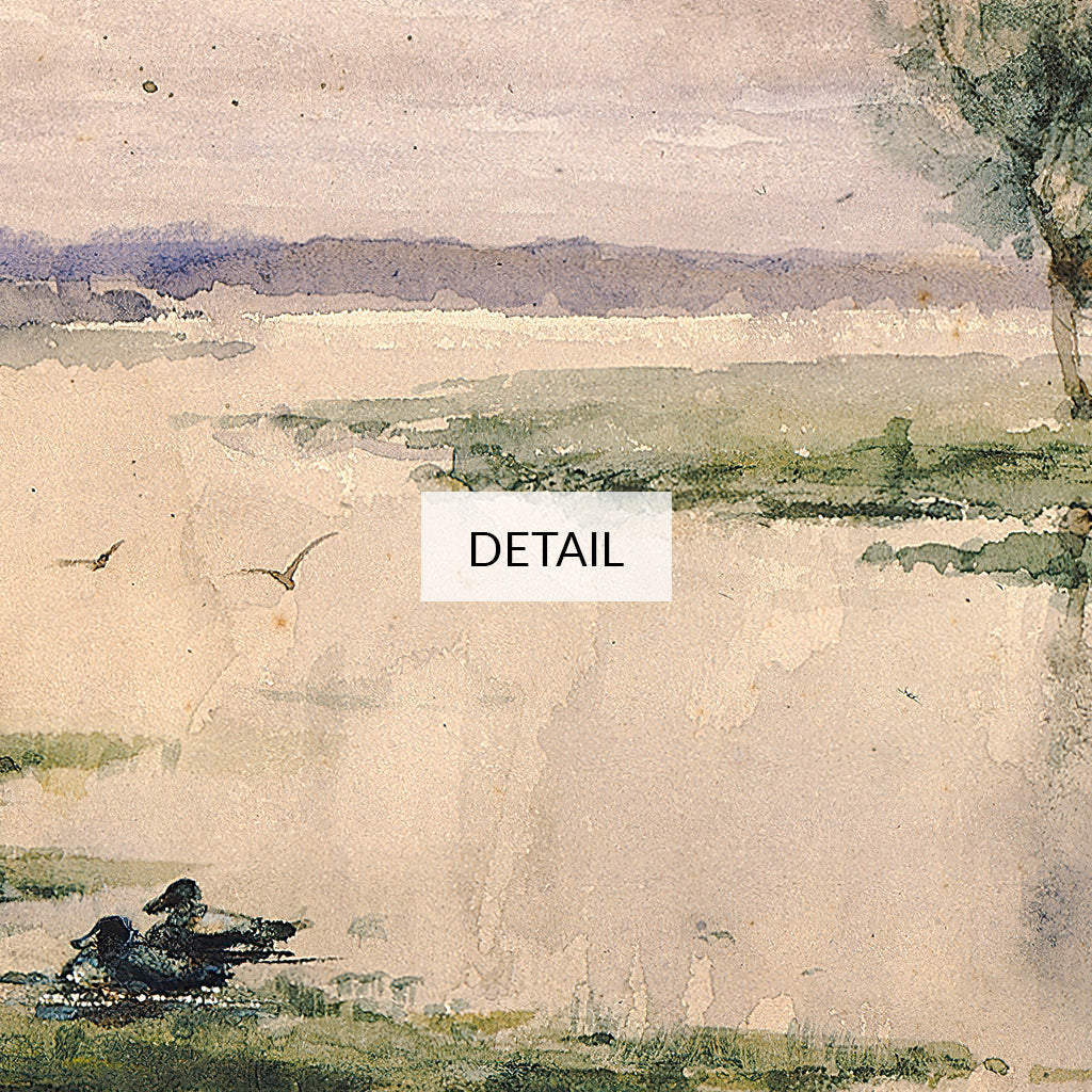 William Henry Holmes Watercolor Landscape Painting - Haines Point - Sa ...